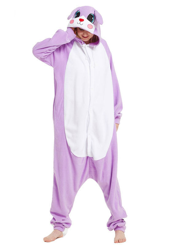 Purple Rabbit Onesie Kigurumi Cartoon Animal Pajama