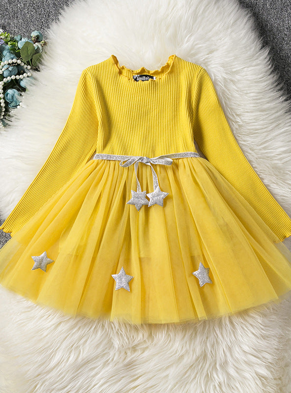 Long Sleeve Children Clothes Kids Dresses